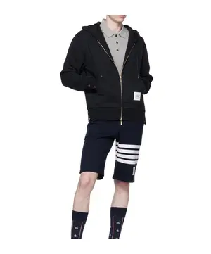 Thom Browne Rwb Pocket Trim Polo Shirt - Light Gray