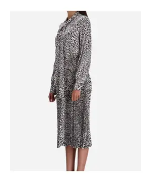 Karl Lagerfeld Long Sleeve Graphic Print Dress