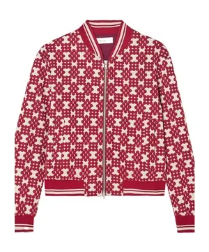 Dries Van Noten Jacquard Knit Bomber Jacket