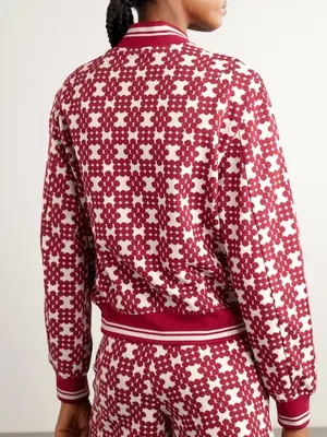 Dries Van Noten Jacquard Knit Bomber Jacket