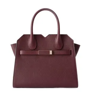 VALEXTRA Milano Mini Top Handle Bag - Wine Red