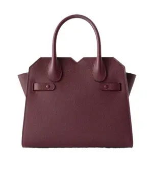 VALEXTRA Milano Mini Top Handle Bag - Wine Red