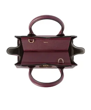 VALEXTRA Milano Mini Top Handle Bag - Wine Red