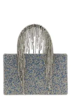 Kara Embellished Tote Bag - Gray