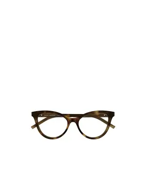 Saint Laurent Cat Eye Frame Glasses - Brown