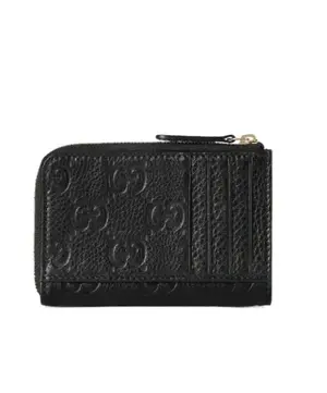 Gucci Gg Emblem Zip Card Case