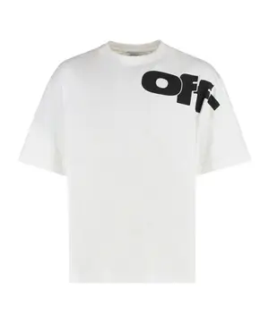 Off-White Oversized Logo Print T-shirt - White