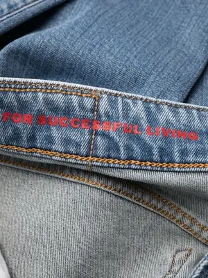 DIESEL® High Waist Straight-leg Jeans - Blue