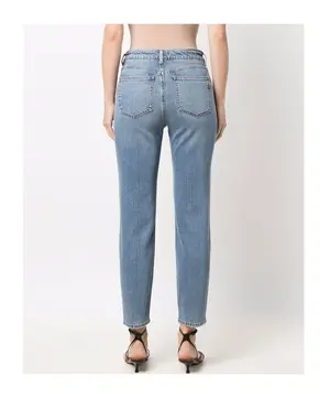 DIESEL® High Waist Straight-leg Jeans - Blue
