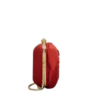 ROGER VIVIER Rose Clutch In Satin