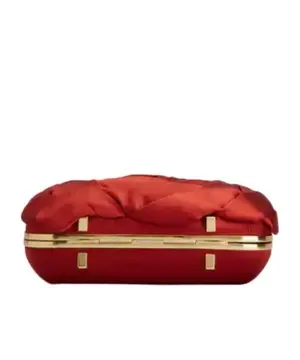 ROGER VIVIER Rose Clutch In Satin