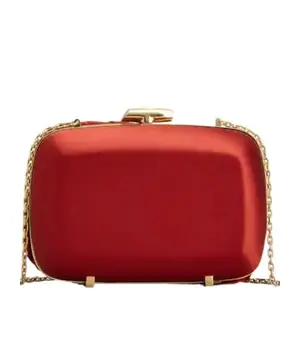ROGER VIVIER Rose Clutch In Satin