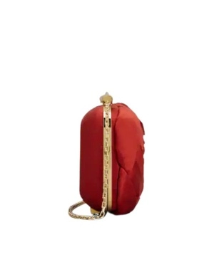 ROGER VIVIER Rose Clutch In Satin
