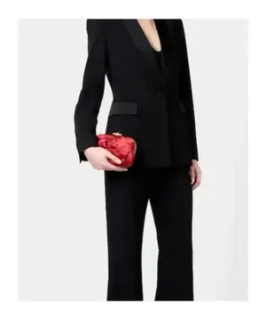 ROGER VIVIER Rose Clutch In Satin