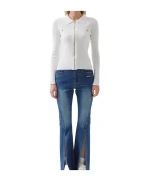 Marissa Chiara Zip-up Jacket With Lapel Collar