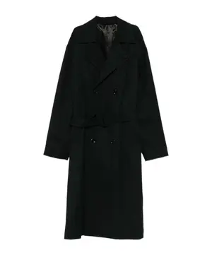 LARDINI Belted Double-breasted Coat
