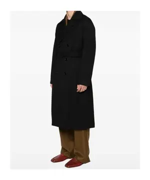 LARDINI Belted Double-breasted Coat