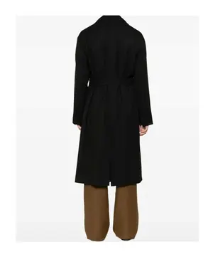 LARDINI Belted Double-breasted Coat