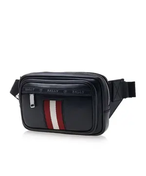 Bally Leather Waist Pack With Embossed Logo