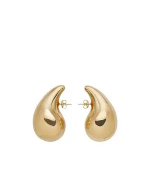 Bottega Veneta Drop Earrings In Polished 925 Silver - Yellow