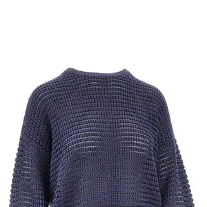 Emporio Armani Perforated Round Neck Sweater