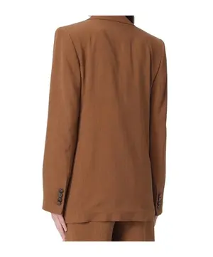 Etro Long-sleeved Suit Jacket - Brown
