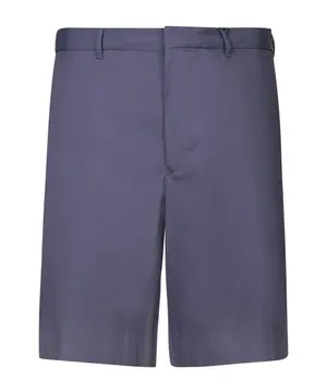 Prada Chino Shorts With Triangle Logo Patch