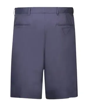 Prada Chino Shorts With Triangle Logo Patch