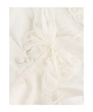 Isabel Marant Étoile Long-sleeved Lace Blouse With Pom-poms - No