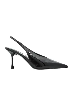 JIMMY CHOO Isa Pointed Toe Stiletto Slingbacks - Black