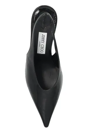 JIMMY CHOO Isa Pointed Toe Stiletto Slingbacks - Black