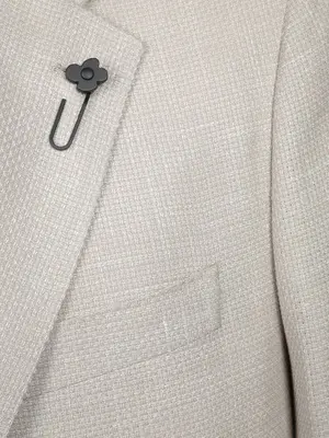 LARDINI Single-breasted Tailored Blazer - Beige