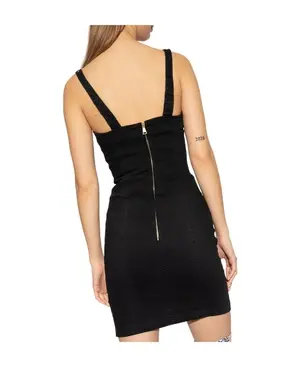 Versace Logo Denim Mini Dress