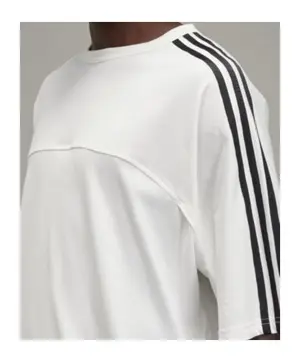 Y3 3-striped Short Sleeved T-shirt - Core White