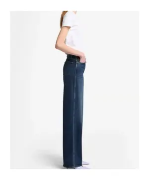 7 For All Mankind High-waisted Wide-leg Jeans - Blue