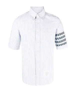Thom Browne Striped Short-sleeved Shirt