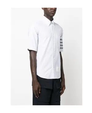 Thom Browne Striped Short-sleeved Shirt