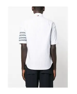 Thom Browne Striped Short-sleeved Shirt