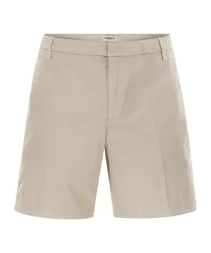 DONDUP Manheim Gabardine Bermuda Shorts - Nude