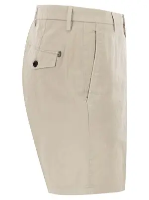 DONDUP Manheim Gabardine Bermuda Shorts - Nude