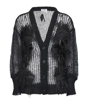 Attico Cut-out Knitted Cardigan