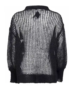 Attico Cut-out Knitted Cardigan