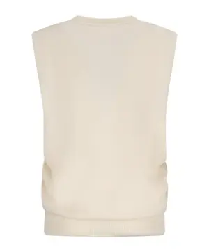 JIL SANDER Ribbed Knit Round Neck Tank Top