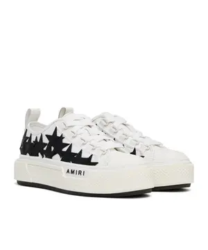 Amiri Star Appliqué Low Top Sneakers - White