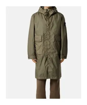 Stone Island Hooded Parka Coat