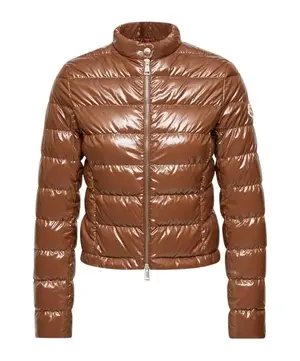 Moncler Papillon Short Down Jacket - Brown