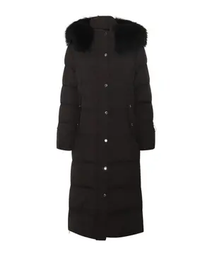 MOORER Breuil Fur Hooded Puffer Jacket - Black