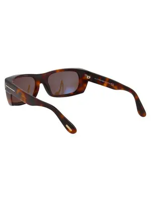 TOM FORD Tortoiseshell Square Frame Sunglasses - Brown