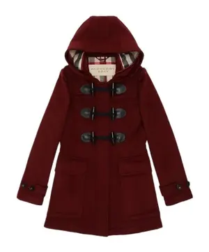 Burberry Hooded Overcoat With Horn Buckle Detailing - No