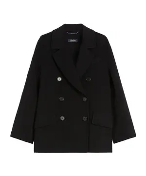 Max Mara Lukas Double-breasted Tailored Blazer - Black
